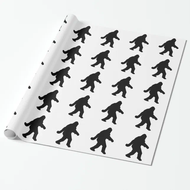 Gone Squatchin - Squatch Silhouette Wrapping Paper | Zazzle