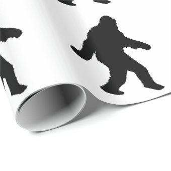 Gone Squatchin - Squatch Silhouette Wrapping Paper | Zazzle