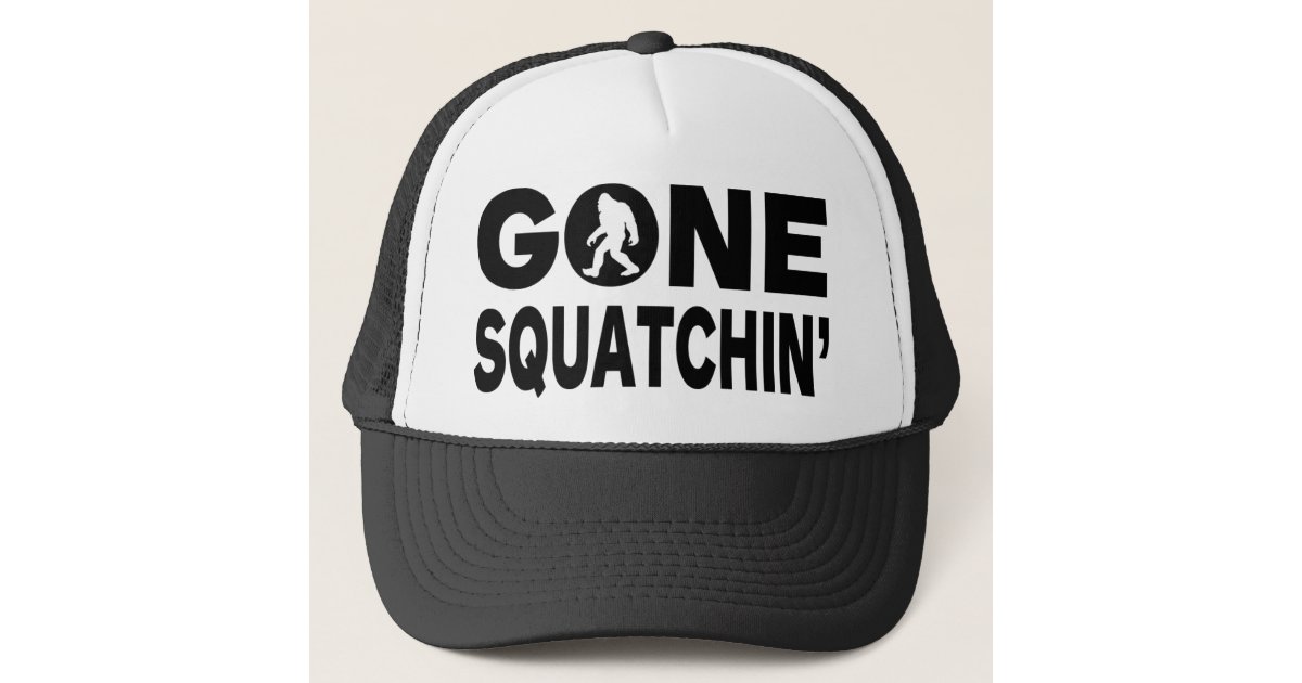 Gone Squatchin' Trucker Hat | Zazzle