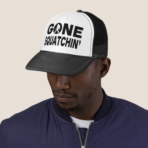 Gone Squatchin' Trucker Hat | Zazzle