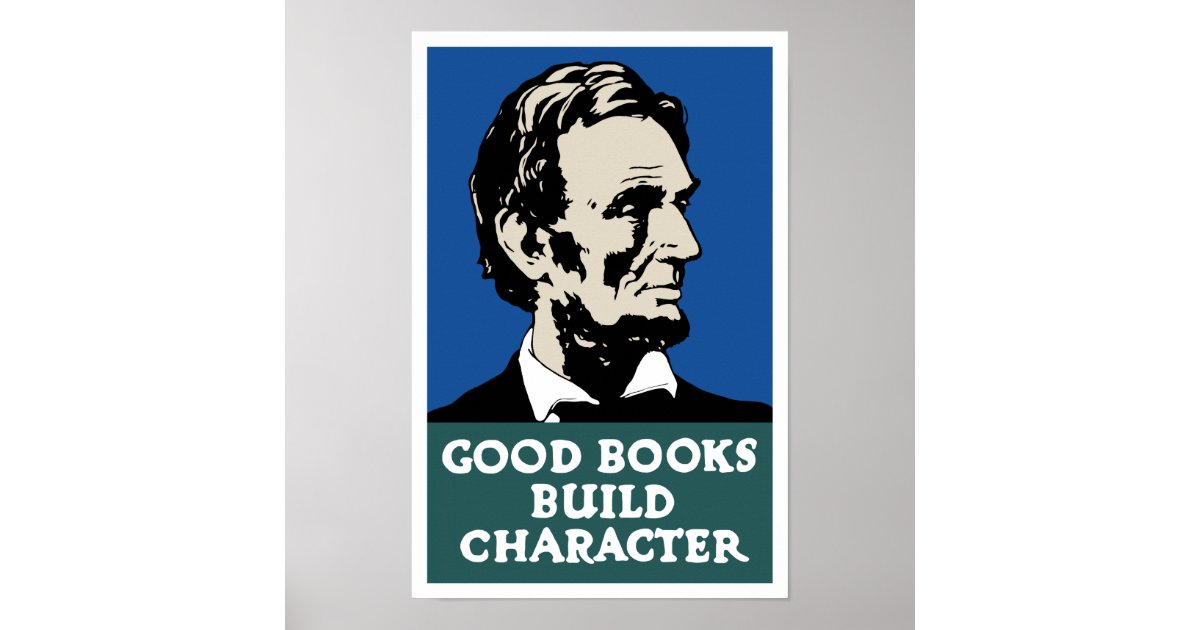 Good Books Build Character -- WPA Poster | Zazzle
