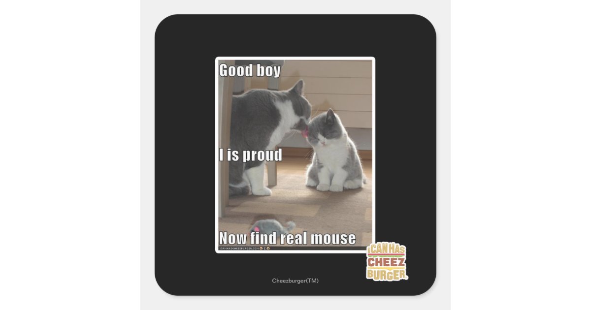 Good boy square sticker | Zazzle