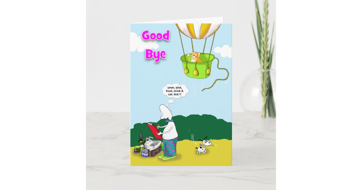 good bye card | Zazzle