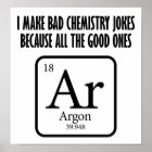chemistry joke poster | Zazzle.com