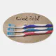 Good Dental Hygiene - Toothbrushes Oval Sticker | Zazzle