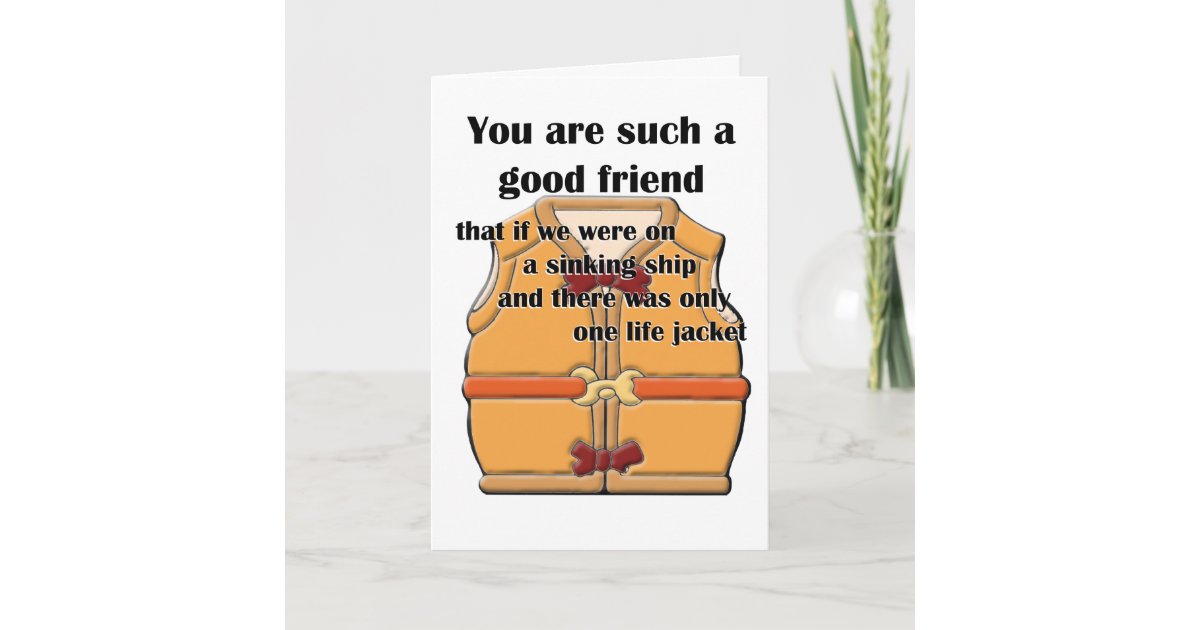 Good Friend Card | Zazzle