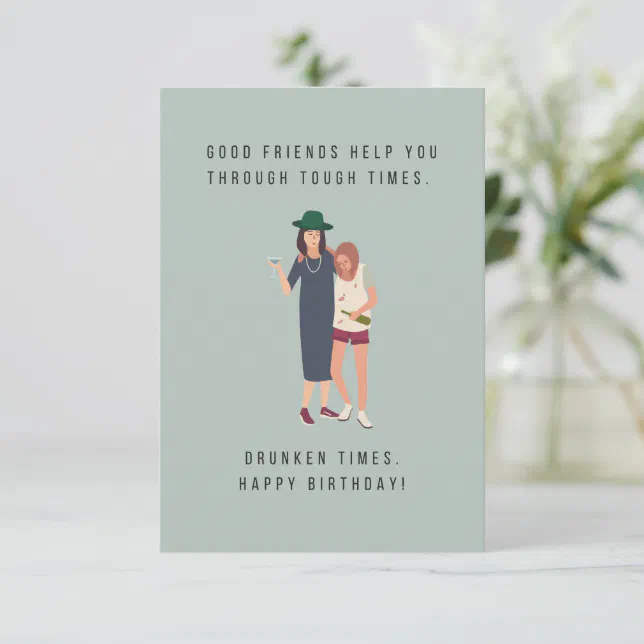 Good Friends Birthday Card | Zazzle