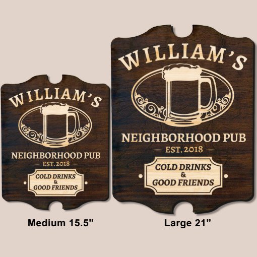 Good Friends Signature Series Bar Sign | Zazzle