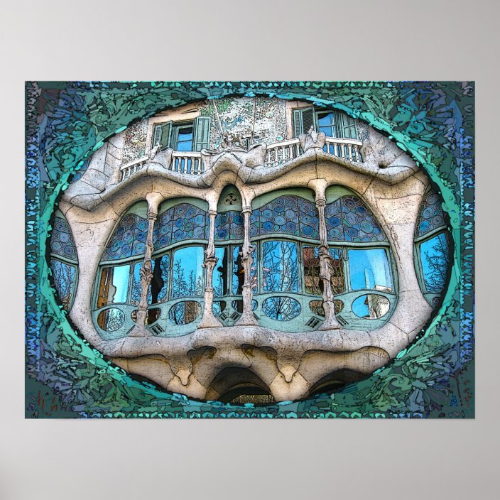 Good Gaudi! (Fine Art Print) Poster | Zazzle.com