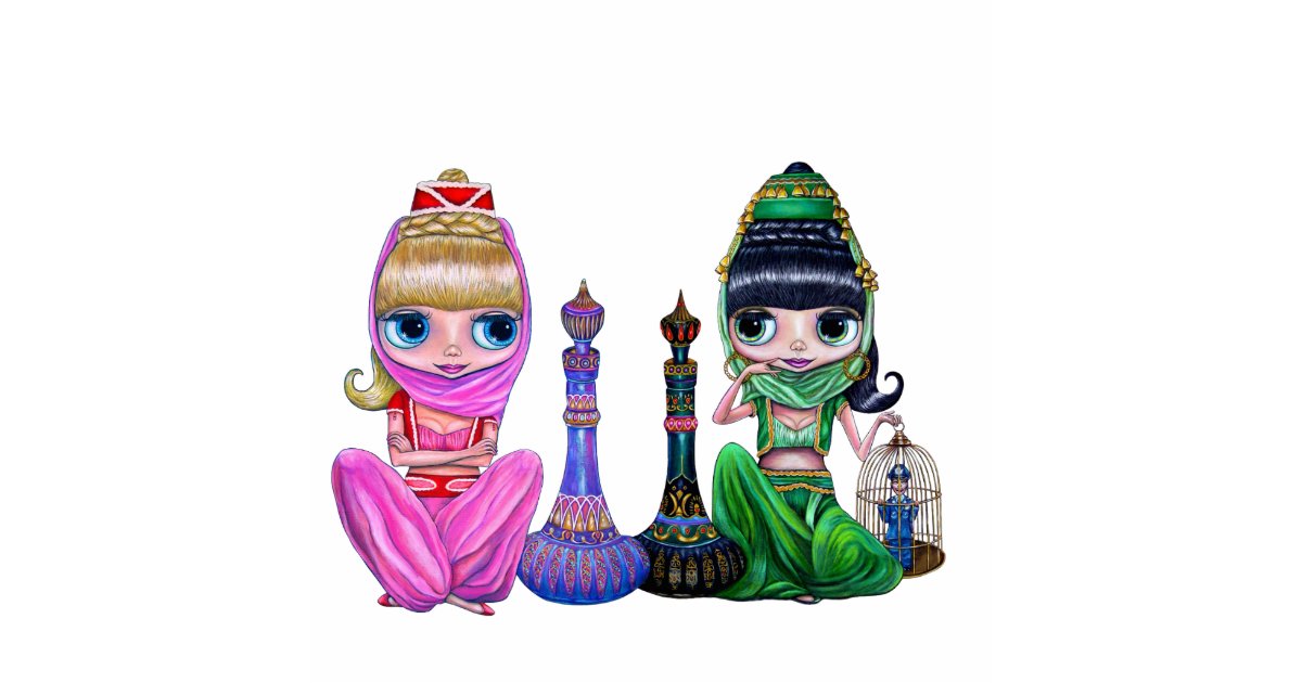 Good Genie/ Bad Genie Photo Sculpture | Zazzle