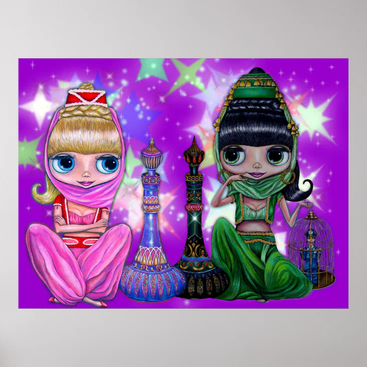 Good Genie/ Bad Genie Poster | Zazzle