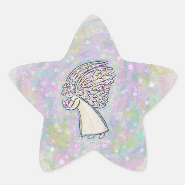 Good Guardian Angel Art Custom Decal Stickers | Zazzle
