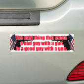Good guy gun bumper sticker | Zazzle