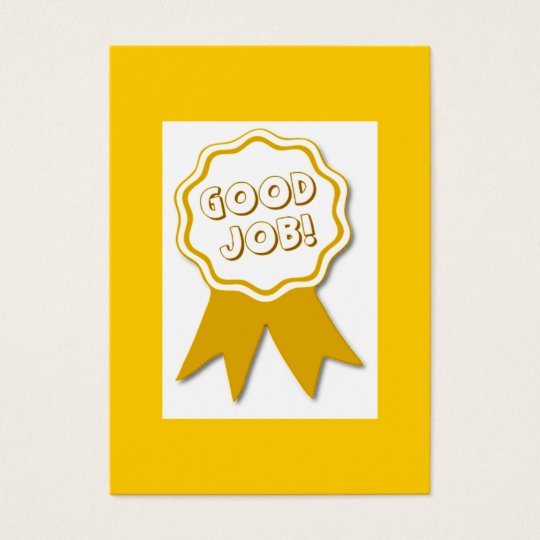 Good Job! Award Card | Zazzle.com