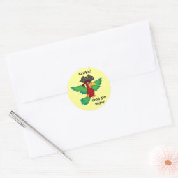 Good Job Matey!-Pirate Parrot Classic Round Sticker | Zazzle