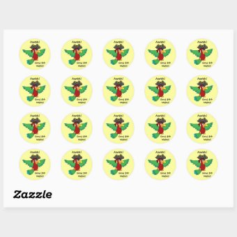 Good Job Matey!-Pirate Parrot Classic Round Sticker | Zazzle