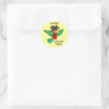 Good Job Matey!-Pirate Parrot Classic Round Sticker | Zazzle
