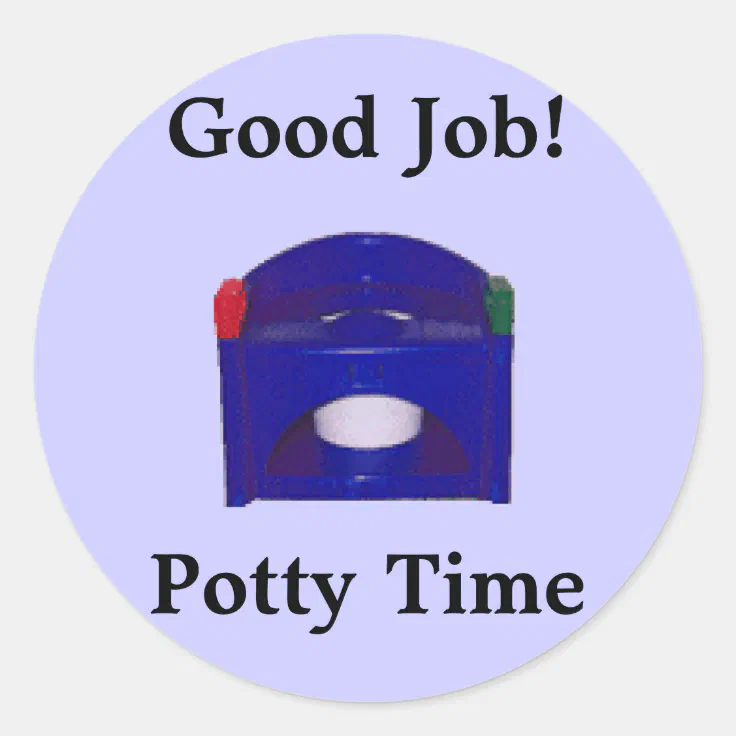 Good Job! Potty Time Stickers | Zazzle