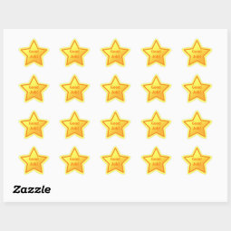 Good Job! Star Sticker | Zazzle