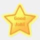 Good Job! Star Sticker | Zazzle