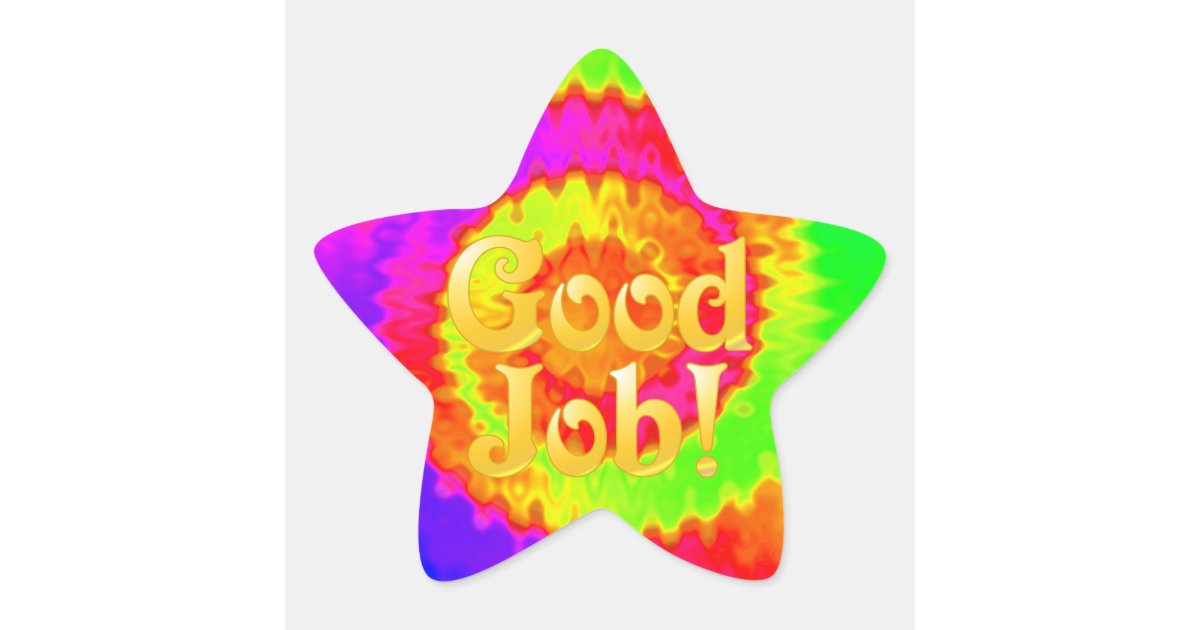 Good Job Star Stickers | Zazzle