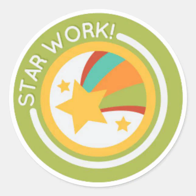 Good Job Teacher Student Classic Round Sticker | Zazzle