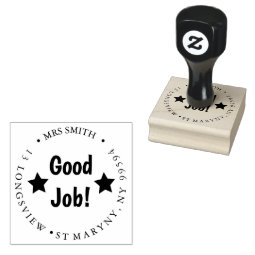 Good job teacher well done homework stamp | Zazzle