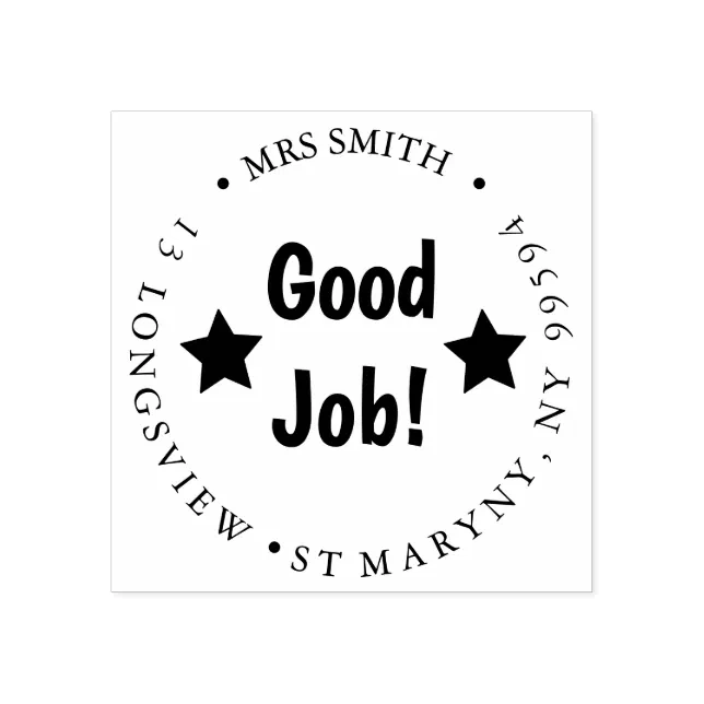 Good job teacher well done homework stamp | Zazzle