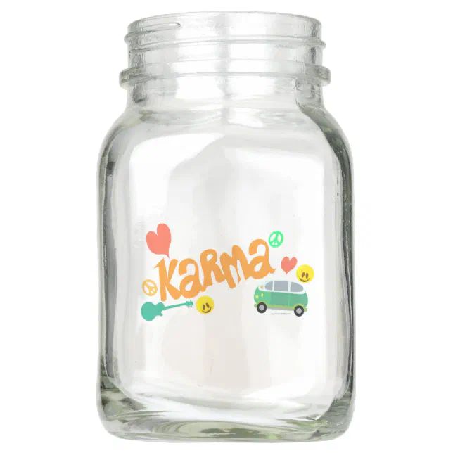 Good Karma Tip Mason Jar | Zazzle