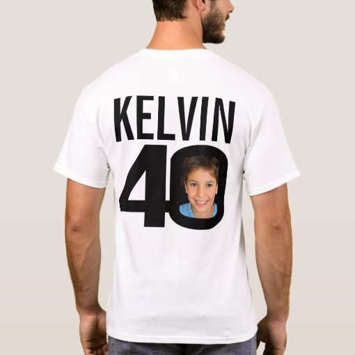 Good lordy look who is 40 40th birthday two photos T-Shirt | Zazzle