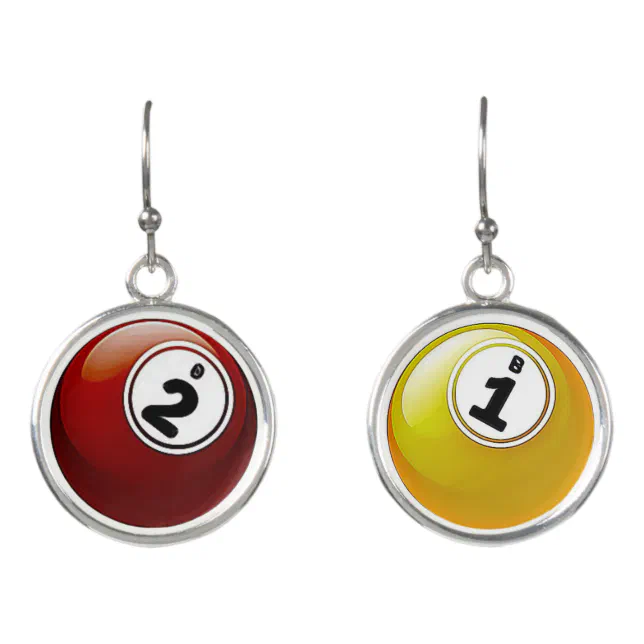 Good Luck BINGO Balls Earrings | Zazzle