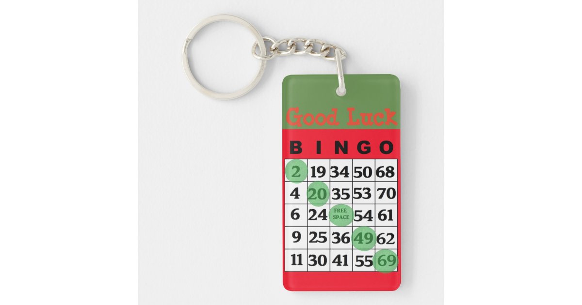 Good Luck BINGO Charm Key Chain | Zazzle