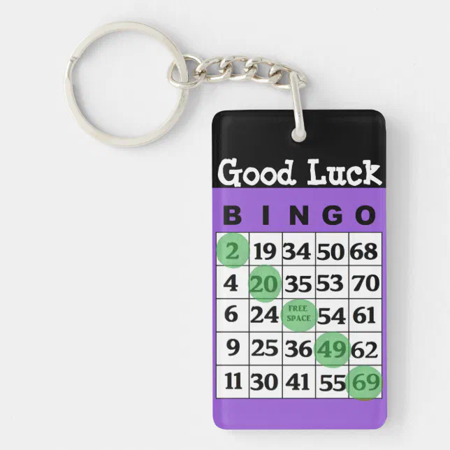 Good Luck BINGO Charm Key Chain | Zazzle