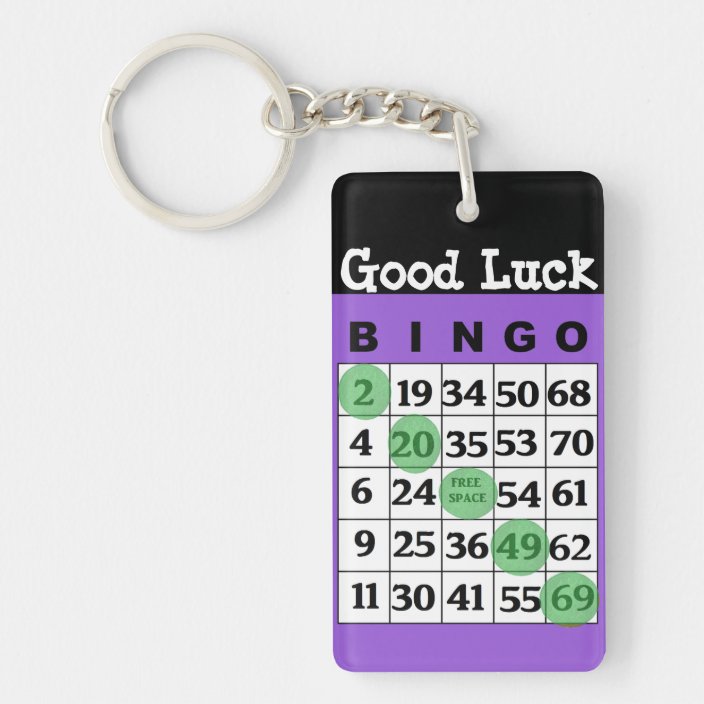 Good Luck BINGO Charm Key Chain | Zazzle.com