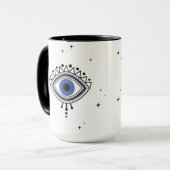 Good luck blue eye talisman magic witch symbol mug | Zazzle