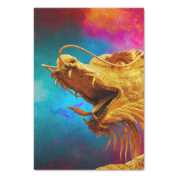 good luck chinese dragon tissue paper | Zazzle