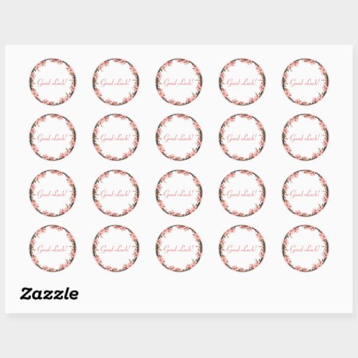 Good luck classic round sticker | Zazzle