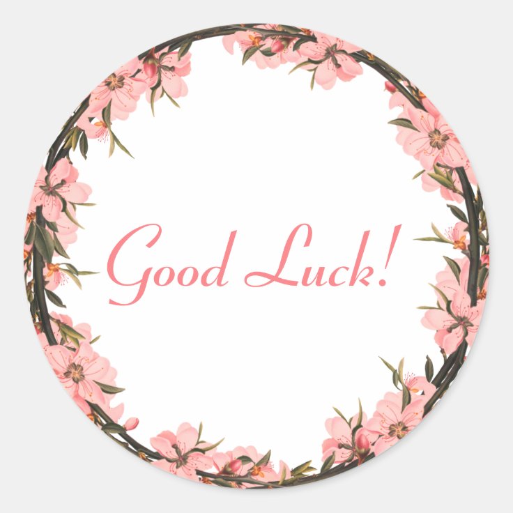 Good luck classic round sticker | Zazzle