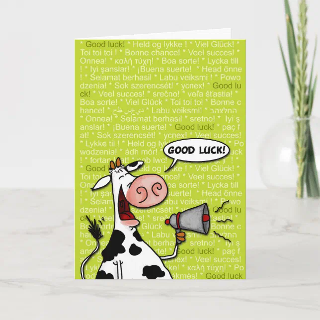good luck cow card | Zazzle