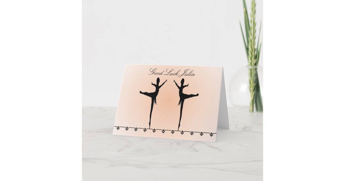 Good Luck Dancer Card | Zazzle
