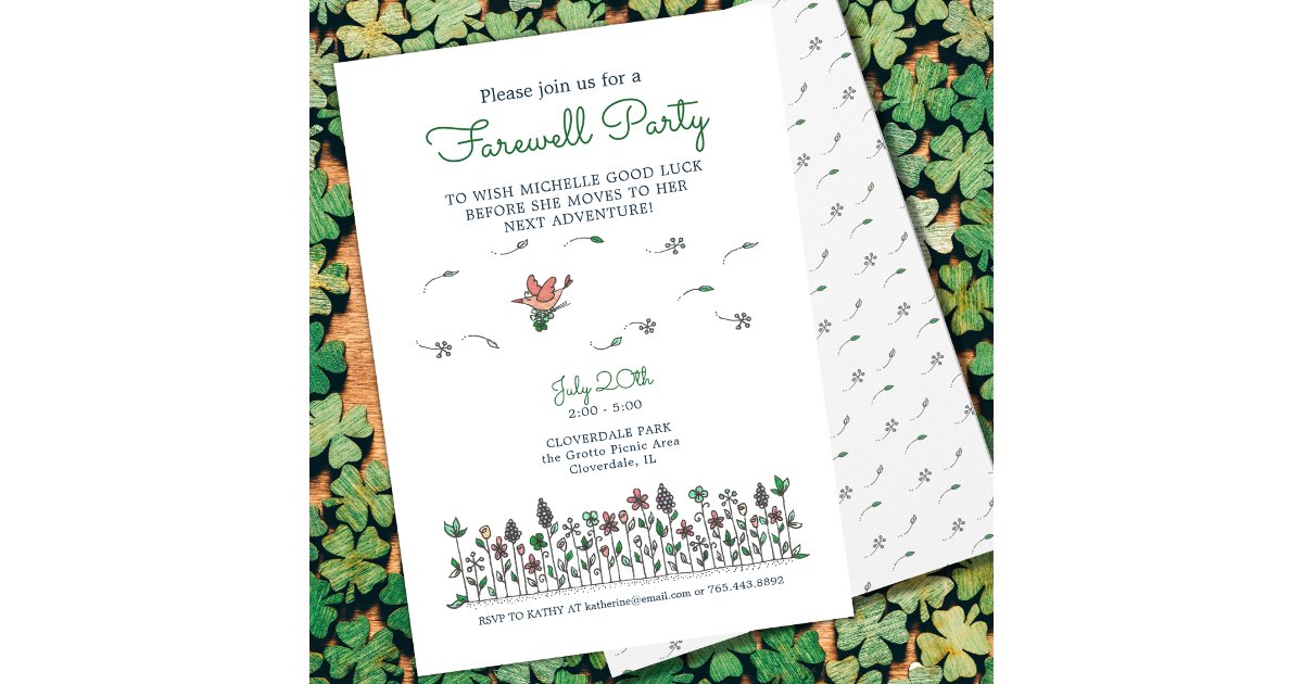 Good Luck Farewell Party Invitation | Zazzle