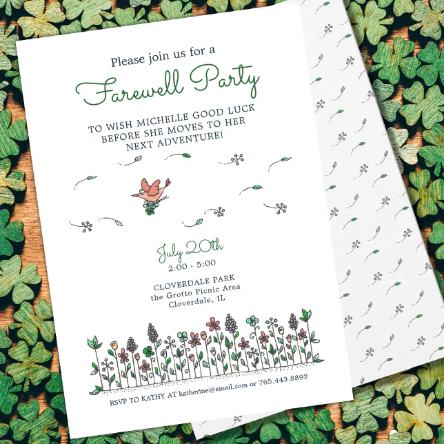 Good Luck Farewell Party Invitation | Zazzle
