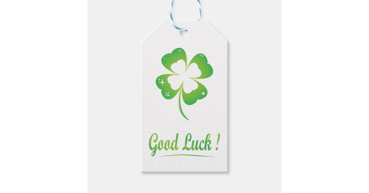 Good Luck Gift Tag | Zazzle