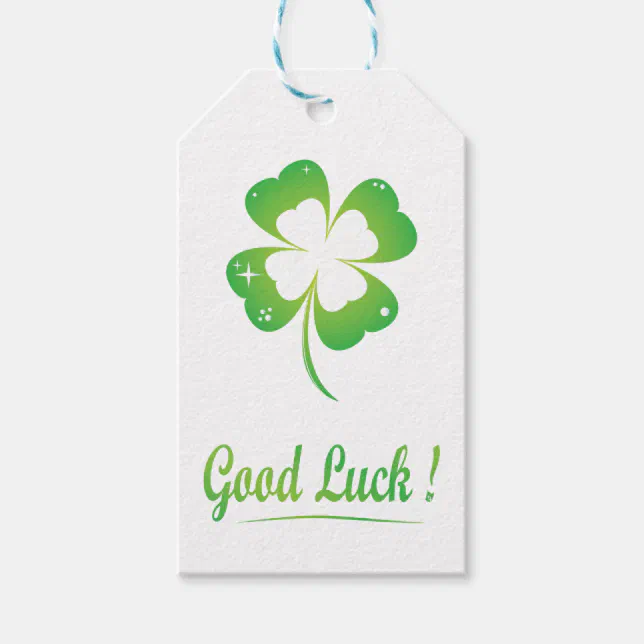 Good Luck Gift Tag | Zazzle