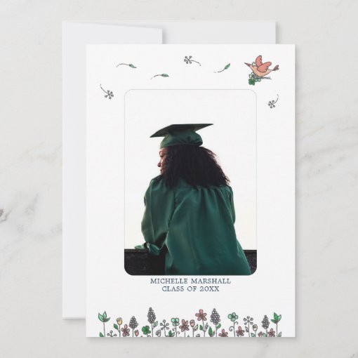 Good Luck Graduation Party Printable Photo Invitation | Zazzle