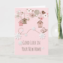 Good Luck in Your New Home Card | Zazzle