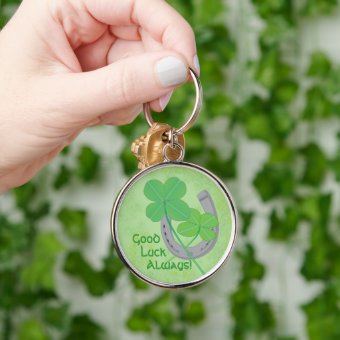 Good Luck Keychain | Zazzle