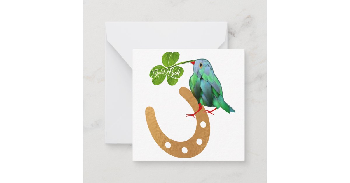 Good Luck Note Card | Zazzle