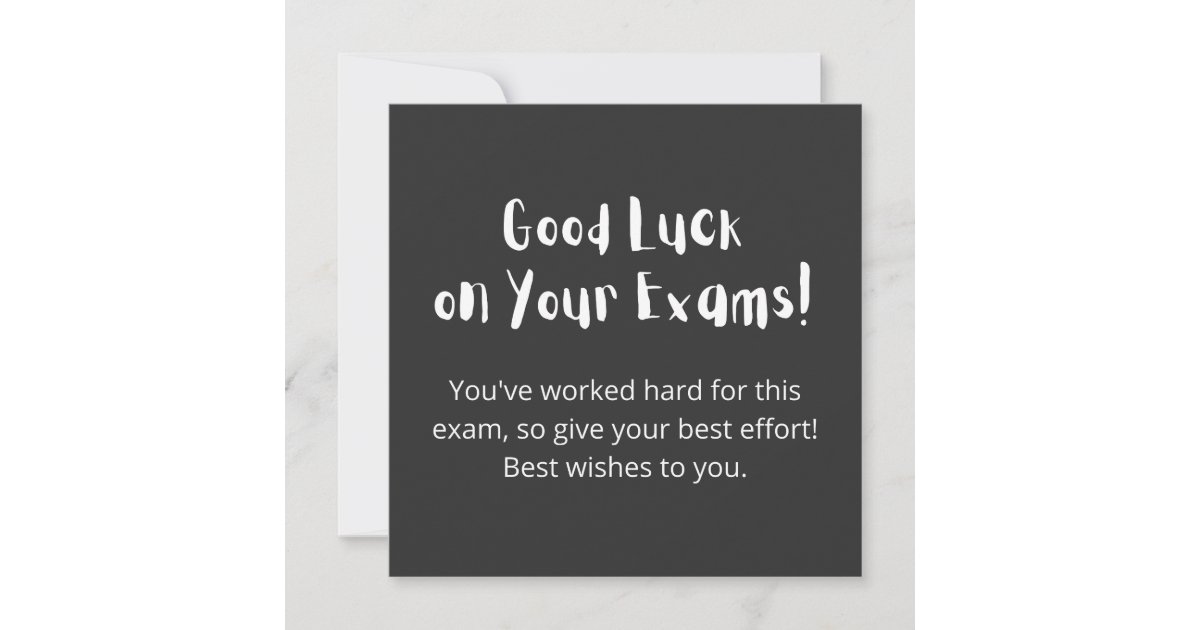 Good Luck on Your Exams! Invitation | Zazzle