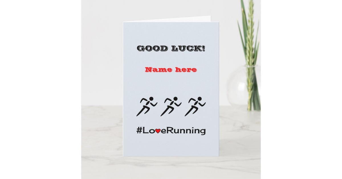 Good Luck personalized athlete Card | Zazzle
